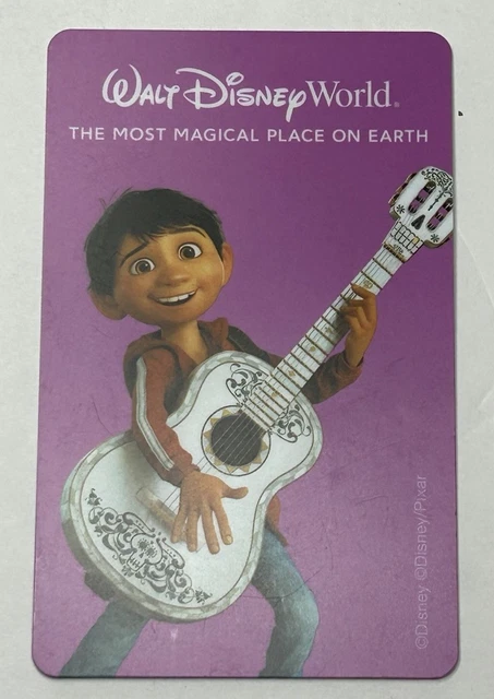 WALT DISNEY WORLD Theme Park Card Used Miguel Coco Chewbacca Souvenir ...