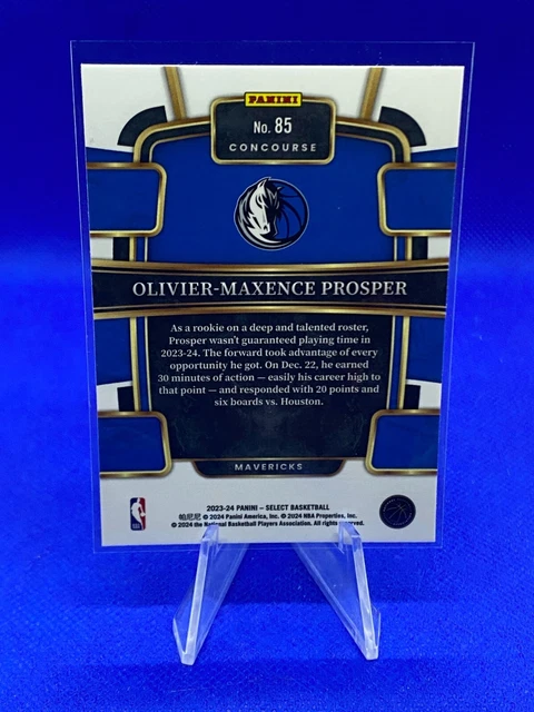2023-24 PANINI SELECT Basketball 85 Olivier-Maxence Prosper, Dallas ...