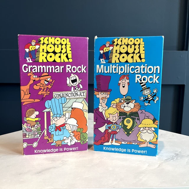 SCHOOLHOUSE ROCK VHS Lot Grammar and Multiplication 1995 ABC Video £13. ...