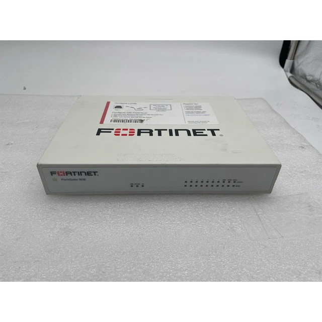 FORTINET FORTIGATE-60E NETWORK Security Firewall Initialized FG-60E ...