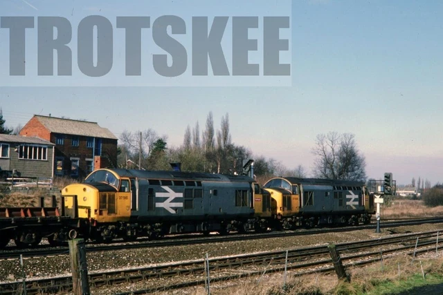 35MM SLIDE BR British Railways Diesel Loco Class 37 37510 Clay Cross ...