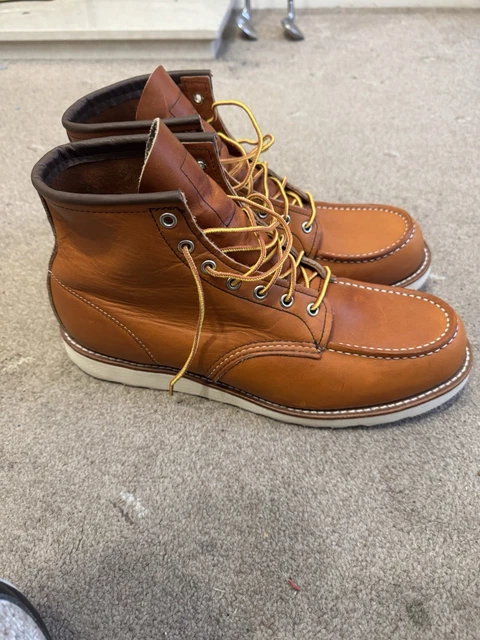 RED WING 875 Moc Toe Boots Brown Oro Legacy UK 11 US 13 EU 42 E2 Wide ...