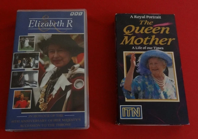 ROYAL VHS VIDEO tapes BBC Elizabeth R and ITN Queen Mother $3.80 ...