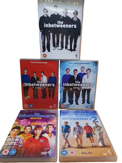 THE INBETWEENERS DVD Complete Collection Series 1-3 Box Set Plus 2x ...