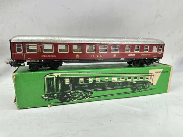 MARKLIN 4024 H0 D-Train Dining Car DSG 4-axle Tinplate HO 36201 Speisewagen £20.00 - PicClick UK