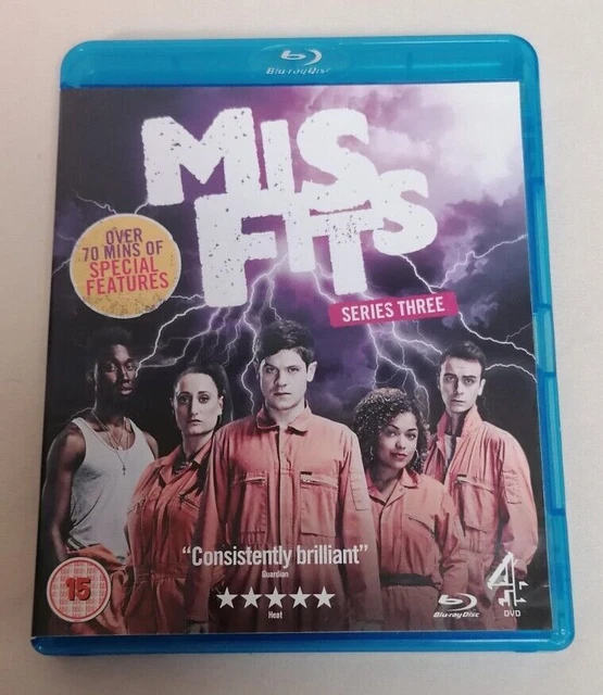 BLU-RAY - MISFITS Complete Series 3 Blu-Ray Channel 4 Series Cert 15 £2 ...
