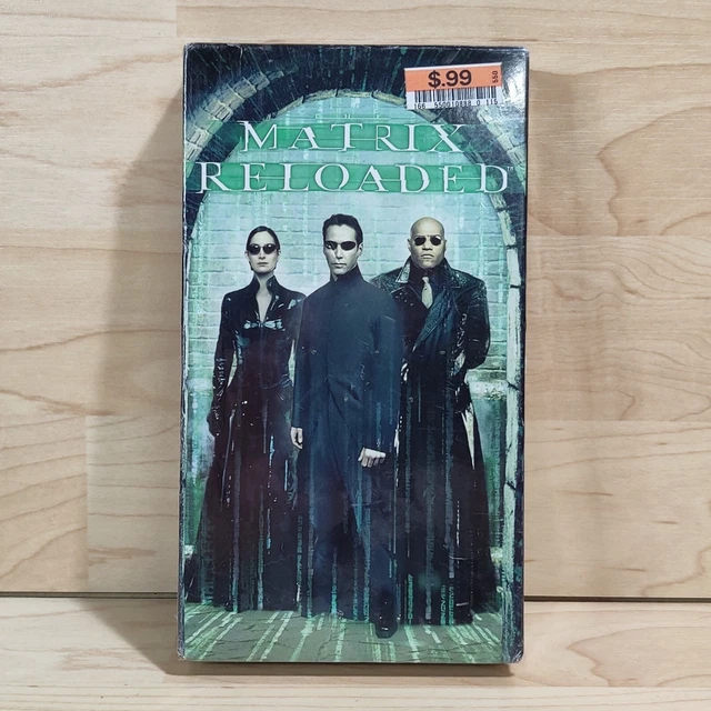 SEALED! MATRIX RELOADED 2003 VHS Keanu Reeves VHS VCR Brand New EUR 12 ...