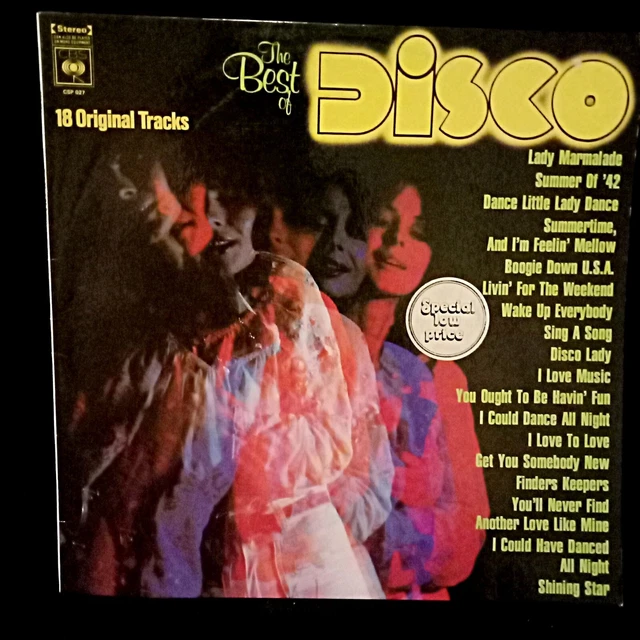 THE BEST OF Disco LP 1976 Vintage Vinyl Compilation 18 Original Tracks ...