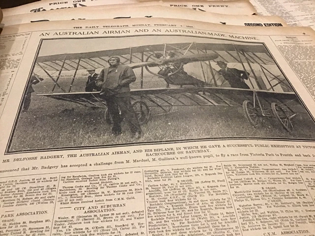 OLD ORIGINAL NEWSPAPER 1915 wwi map alsace anzacs delfosse badgery ...