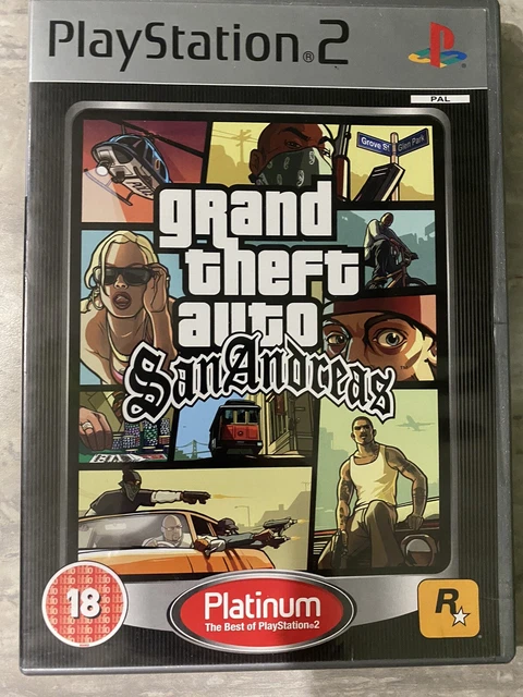 GRAND THEFT AUTO GTA San Andreas PlayStation 2 PS2 Complete in Box (No ...