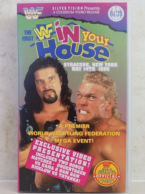 WWF IN YOUR House 1 1995 Wrestling Vhs Video Tape Pal Wwe Wcw Diesel ...