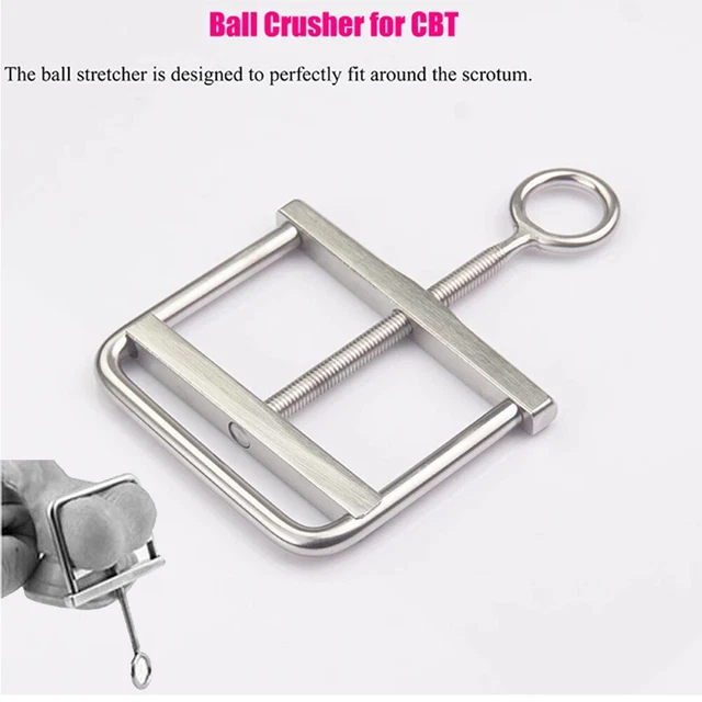 EDELSTAHL METALL SCROTUM Testicle Clamp CBT Ball-Stretcher Hodenring ...