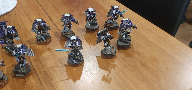 WH40K BLOOD ANGELS Primaris Death company Sanguinary guard outriders ...