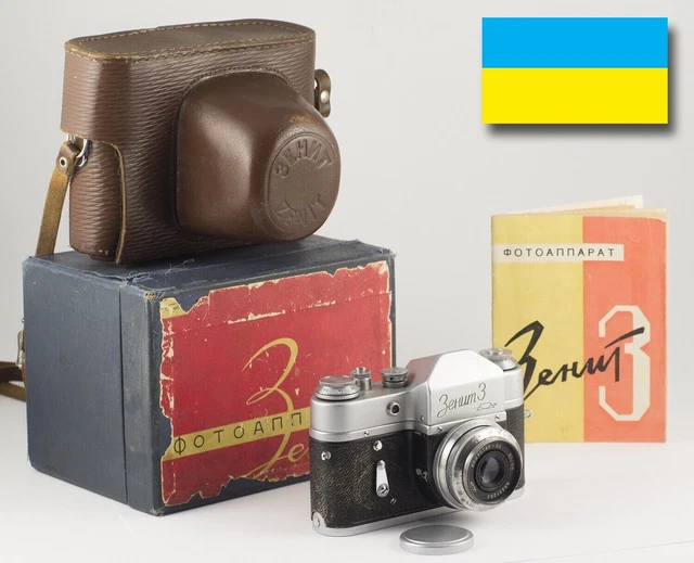 ZENIT 3 CAMERA Industar 50 F/3.5 50mm + BOX AND MANUAL CLA'D SERVICED £ ...