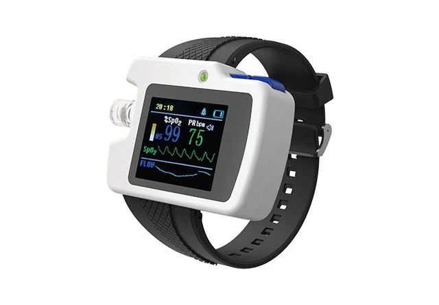 WRIST SLEEP APNEA Meter Breathing PC Recorder Fingertip SpO2 Monitor ...