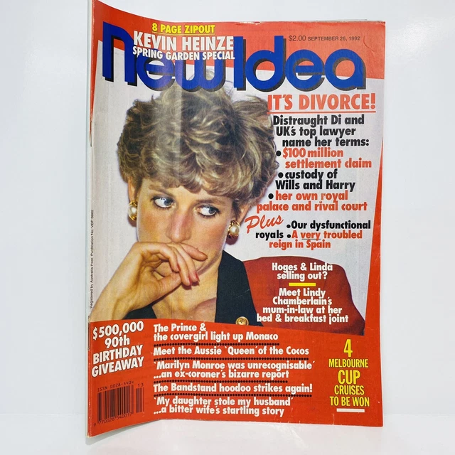 NEW IDEA MAGAZINE 26th September 1992 Diana Catherine Tierney John ...
