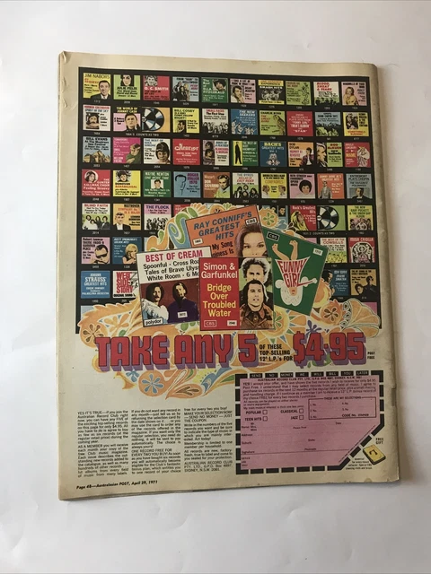 AUSTRALASIAN POST MAGAZINE April 29 1971 $26.00 - PicClick AU