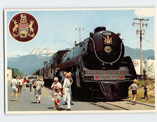 POSTCARD THE ROYAL Hudson 2860 Steam Train Vancouver Canada £3.10 ...