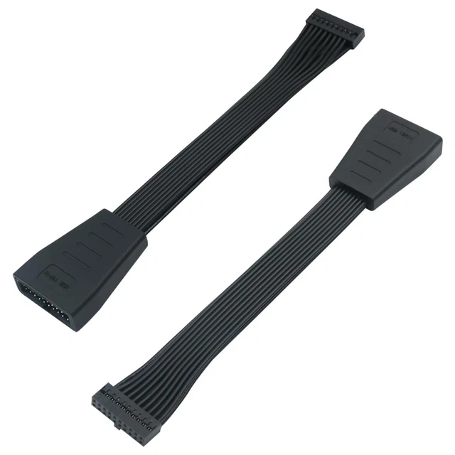LOT DE 2 COMeap Petit câble Adaptateur d'en-tête d'extension Interne à 19 Bro... EUR 25,81 ...