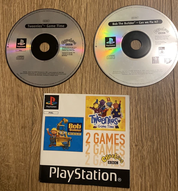 BOB THE BUILDER & Tweenies - Sony PlayStation PS1 Discs & Manual Only £ ...