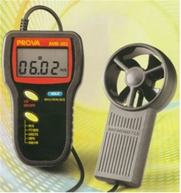 PROVA AVM-303 ANEMOMETER RS-232C Interface With Pc 45.0 M/S fy £161.05 ...