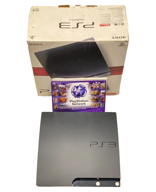 CONSOLE PS3 SLIM 120 go en boite CECH-2004 Sony Playstation 3 Noir ...