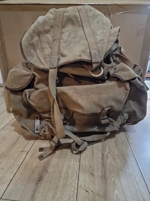 VINTAGE BRITISH ARMY 1941 WW2 Commando Bergen Backpack Rucksack £70.00 ...