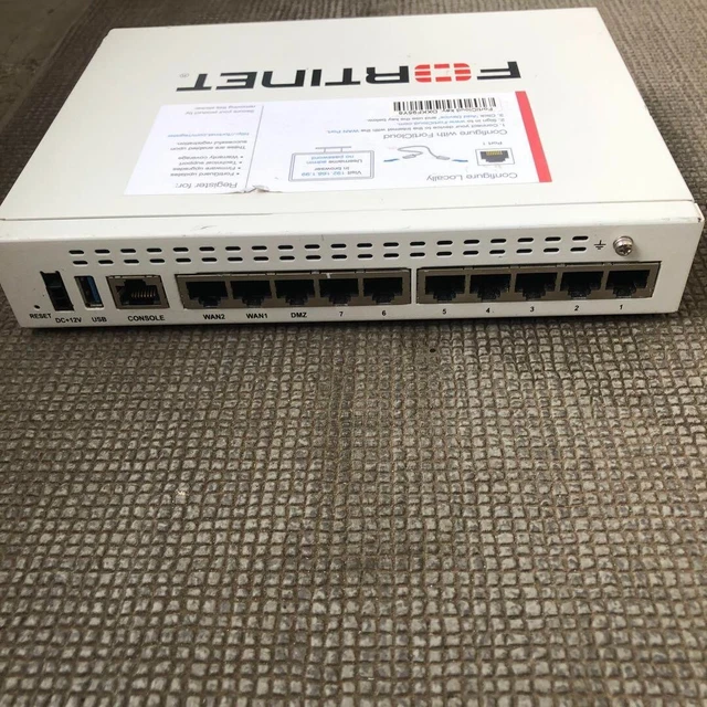 FORTINET FORTIGATE-60E-POE NETWORK Security Firewall No AC Adapter £108 ...