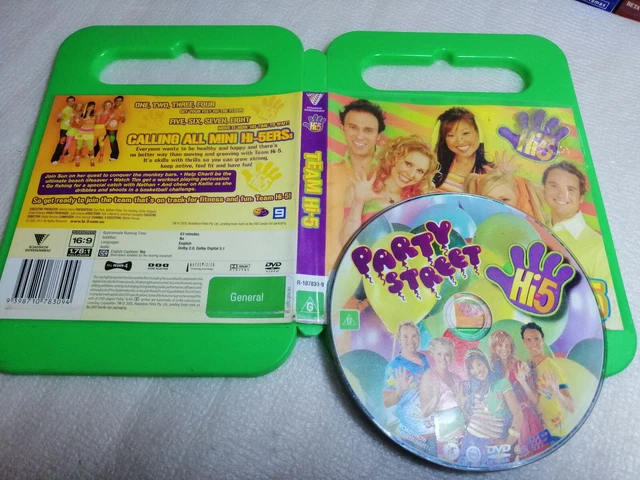 HI-5 - TEAM Hi-5 - PARTY STREET - Rare Australian Roadshow Issue - DVD Region 4 $12.95 - PicClick AU