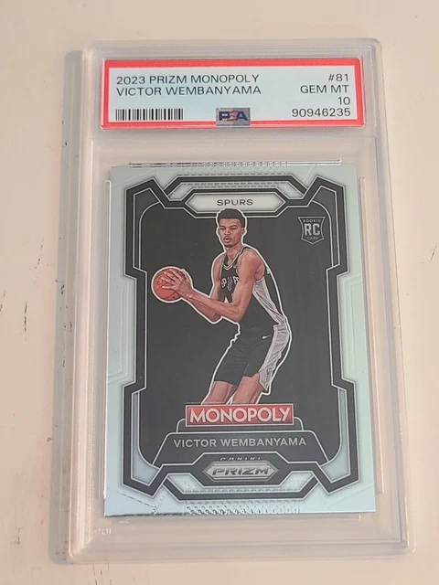 2023-24 PANINI PRIZM Monopoly Victor Wembanyama Rookie #81 Spurs PSA 10 ...