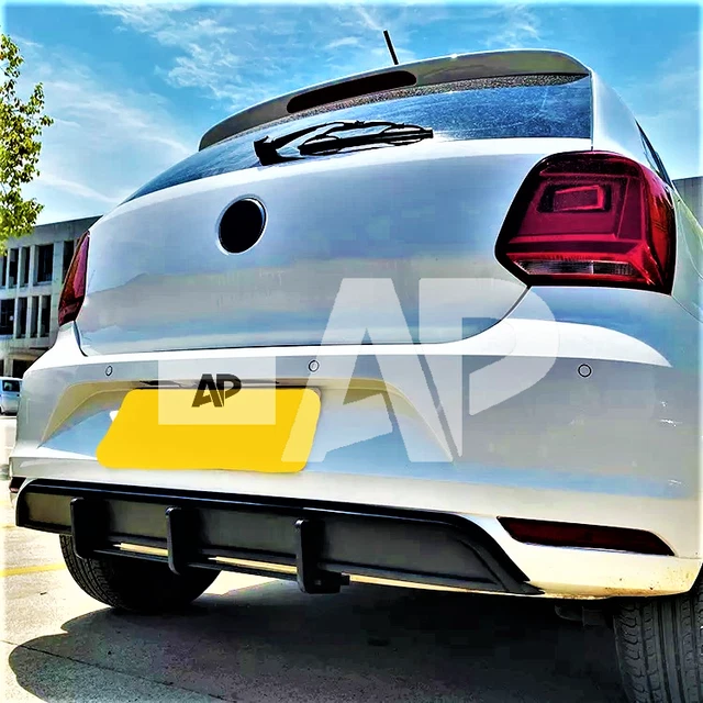 VW VOLKSWAGEN POLO MK5 6C 'GTI Style' Rear Valance Diffuser Body Kit ...