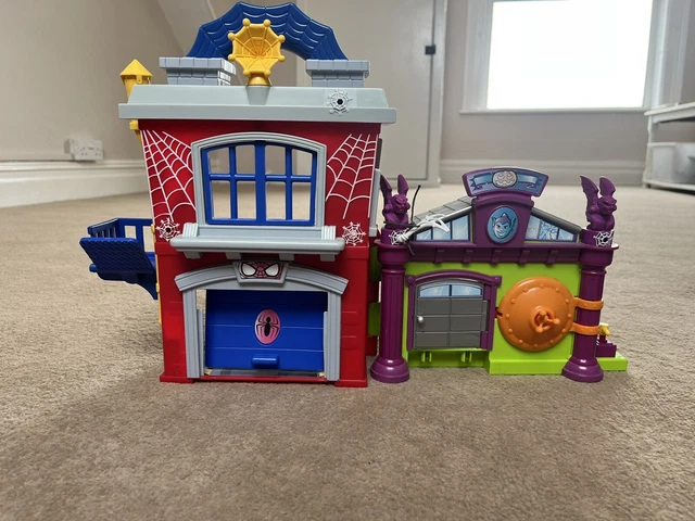 MARVEL IMAGINEXT SPIDER-MAN Vs Green Goblin Bank Heist House With ...