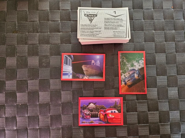 LOT DE 259 stickers autocollants Disney Pixar Cars 2 2011 Panini EUR 22 ...