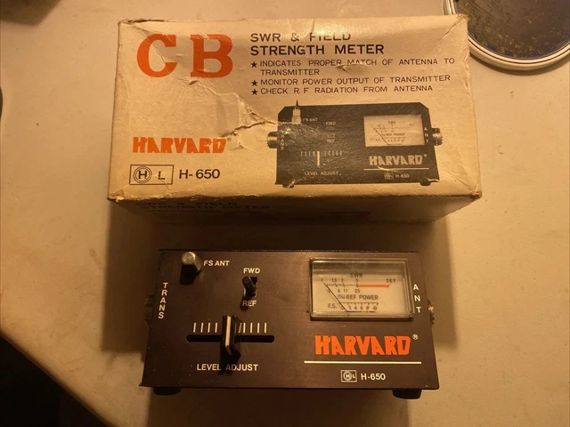 VINTAGE CB HARVARD H-650 SWR and Field Strength Meter. £11.12 - PicClick UK