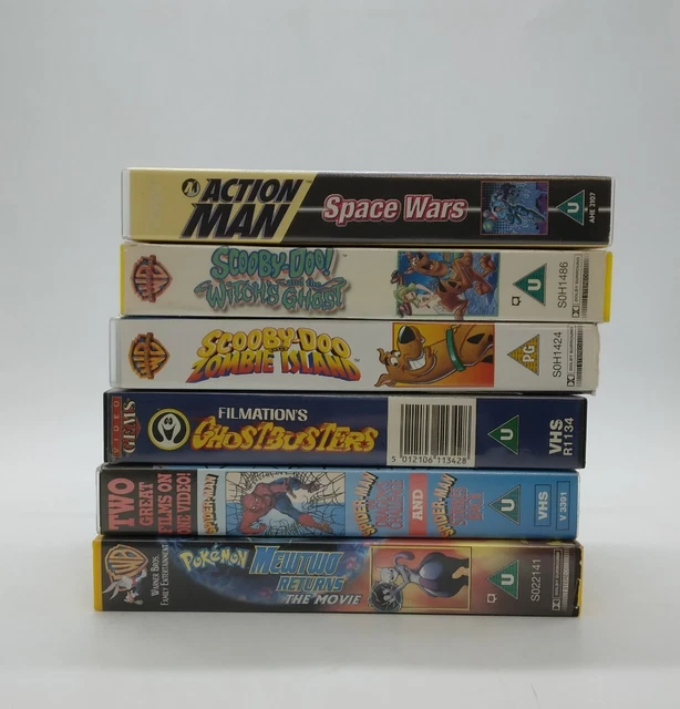 JOB LOT VHS Cassettes x6: Action Adventure Cartoon TV Series 90s/00s ...