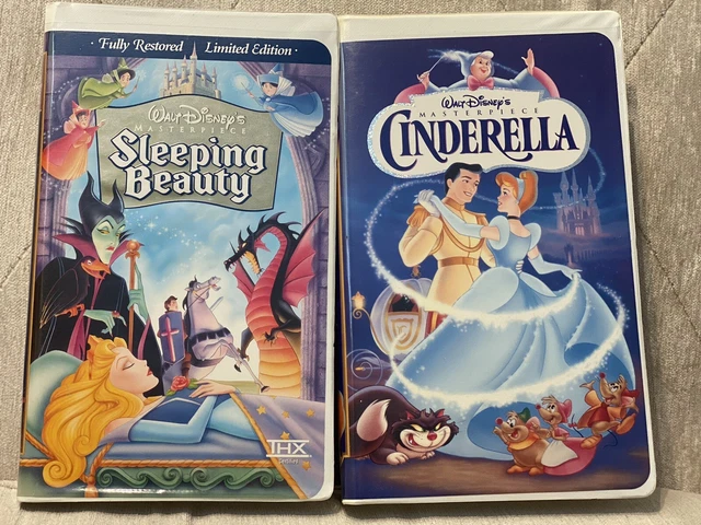 LOT 6 DISNEY Princess VHS Cinderella Sleeping Beauty Little Mermaid ...