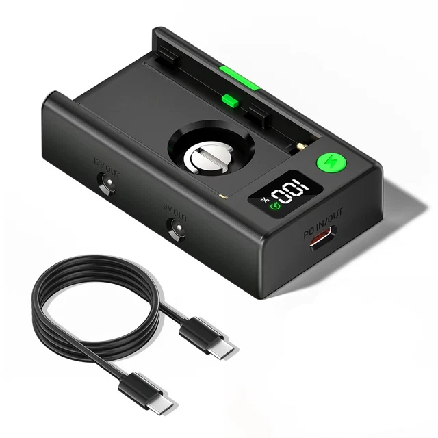 NP-F BATTERY ADAPTER Mount Plate Battery Adapter Plate Cold Shoe ...