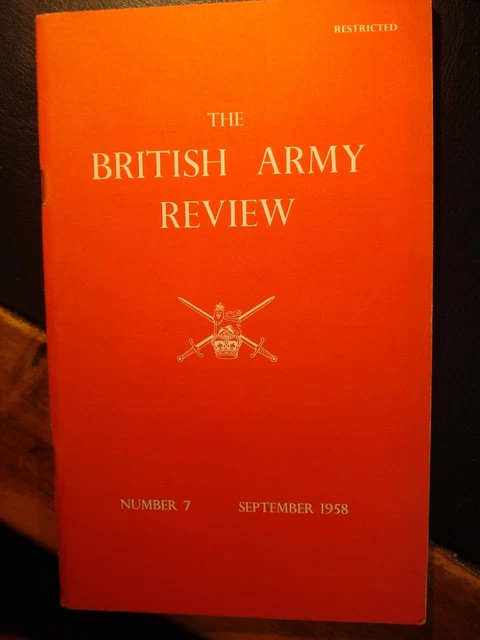 BRITISH ARMY COLD War Military Strategy Tactics History Journal ...