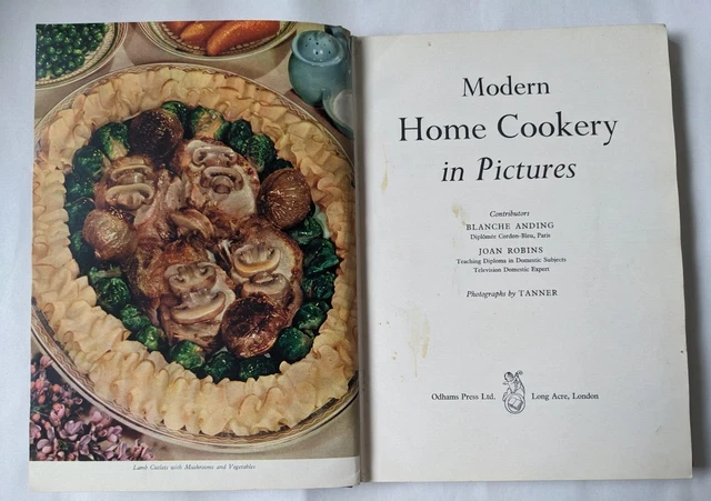 VINTAGE RECIPE COOKERY book Odhams Modern Home Cookery in Pictures £10. ...