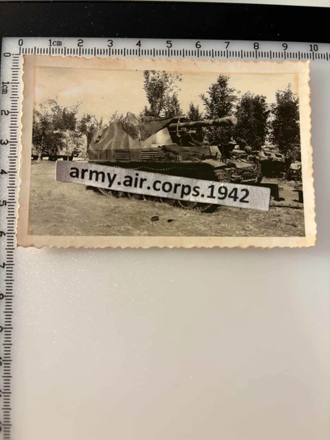 WW2 REPRO PHOTO Foto Wehrmacht Waffen Elite Artillery Wespe Tarn ...
