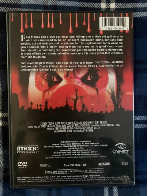 THE CLOWN MURDERS (DVD 1976) RARE OOP John Candy early role £32.22 ...