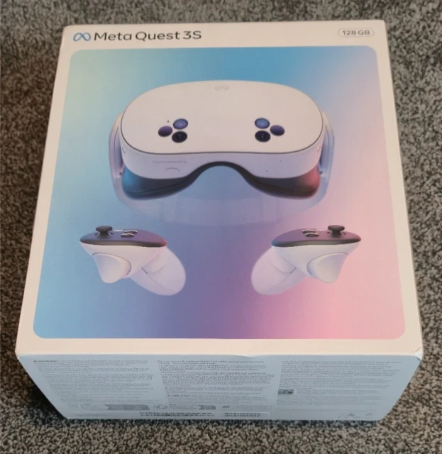 META QUEST 3S 128GB - Virtual Reality Headset - Fully Boxed and Great ...