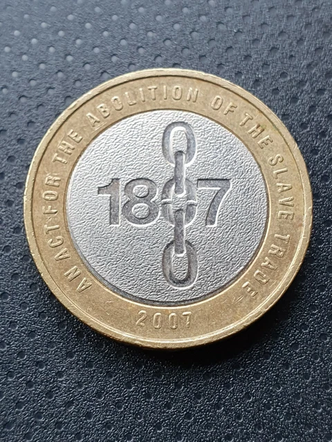 RARE 1807 ABOLITION of Slavery 2 Pound Coin with Minting Errors ...