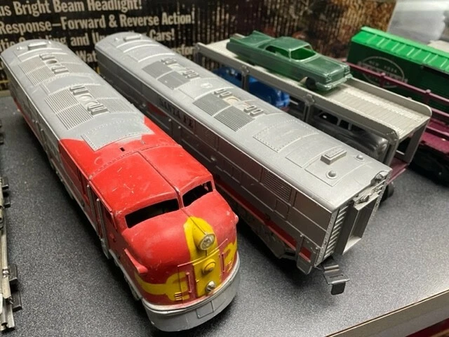 1959 MARX SANTA FE DIESEL-ELECTRIC FREIGHT TRAIN SET~O Gauge £231.64 ...