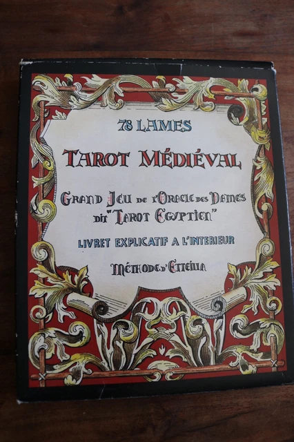 TAROT MEDIEVAL MÉTHODE ETTEILLA Grand Jeu De Oracle Des Dames Égyptien ...