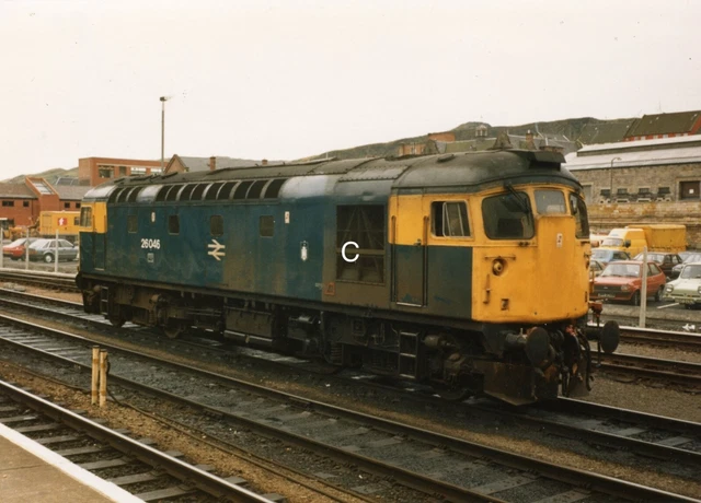 BRITISH RAILWAY B.R Photograph - Class 26 26047 At Edinburgh 07/09/1985 ...