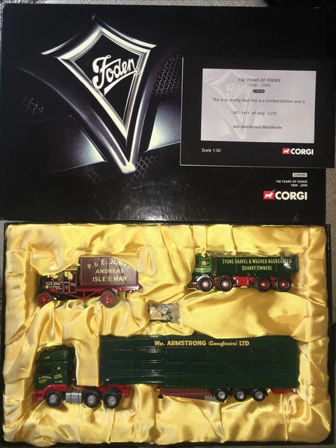 CORGI CC99185 150 Years of FODEN Trucks (1856 - 2006) Ltd Edition 0412 ...