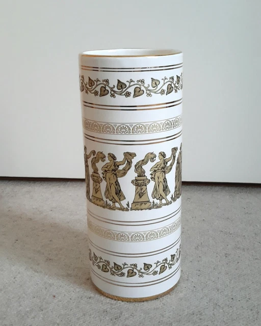 DAKAS - VASE, Stangenvase mit 24k Gold 23,5 cm - handgefertigt in ...