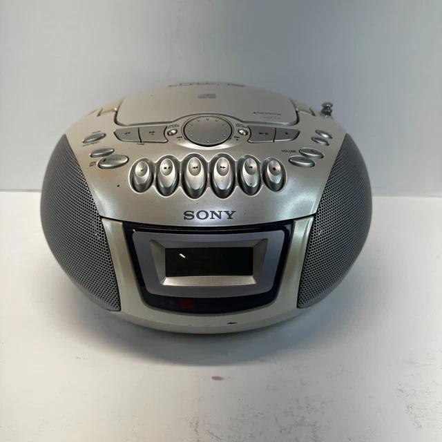 VINTAGE SONY CFD E75 Portable BOOMBOX CD Player AM FM Radio Cassette ...