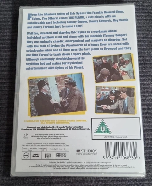THE PLANK DVD 1967 Rare Deleted Classic Comedy Eric Sykes Tommy Cooper ...